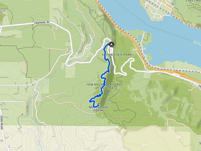 Tom McCall Point Trail — Mayer State Park | hike | Komoot